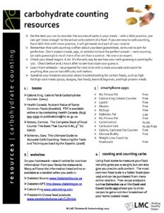 Carb Counting Resources | LMC Healthcare: Helping You Understand and ...
